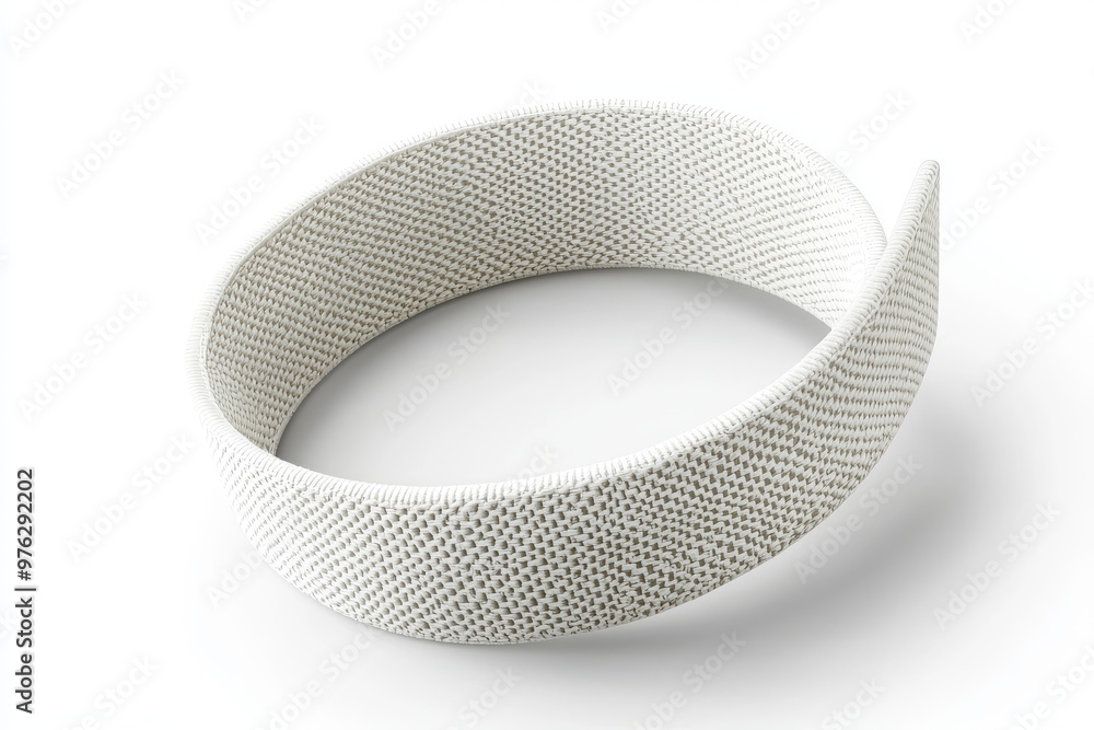 Silicone rubber slap bracelet with blank sides for branding and mocking ...