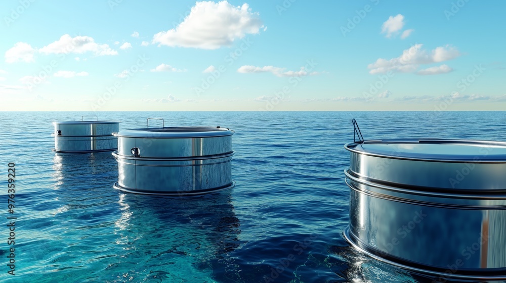 Ocean water filtering station automatic cleaning system filtering ...