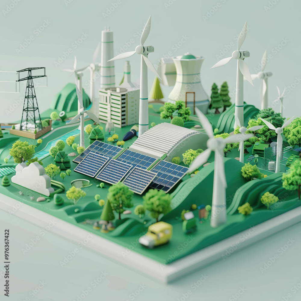 renewable energy wind solar power eco green sustainable environment ...