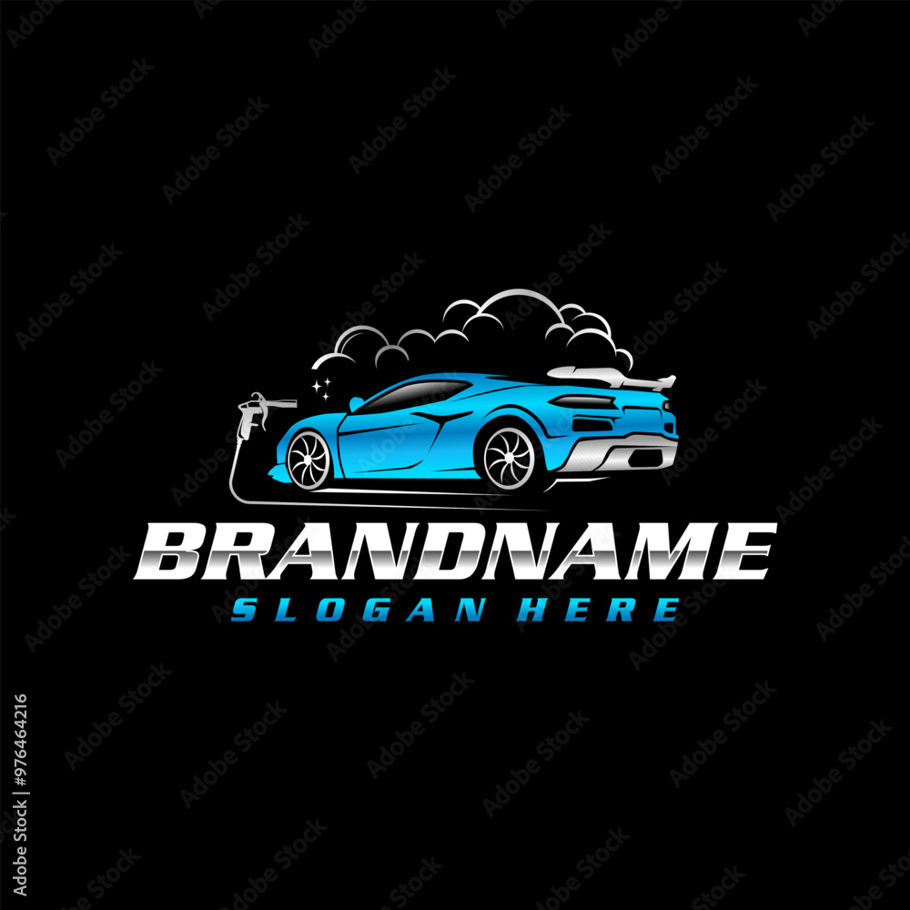 Car wash logo vector inspiration template design Stock Vector | Adobe Stock