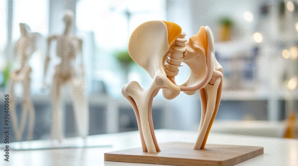 Hip internal rotation on wooden model muscles in the medial and ...
