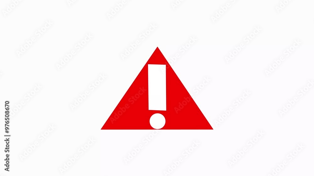 Warning triangle icon. Red caution warn in png. Warning sign with exclamation mark. Alert warn ...