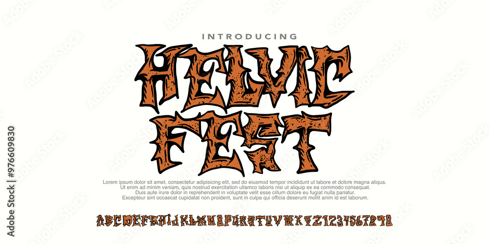 Alphabet Hand drawn Y2k Dark Lettering vector type font. design for ...