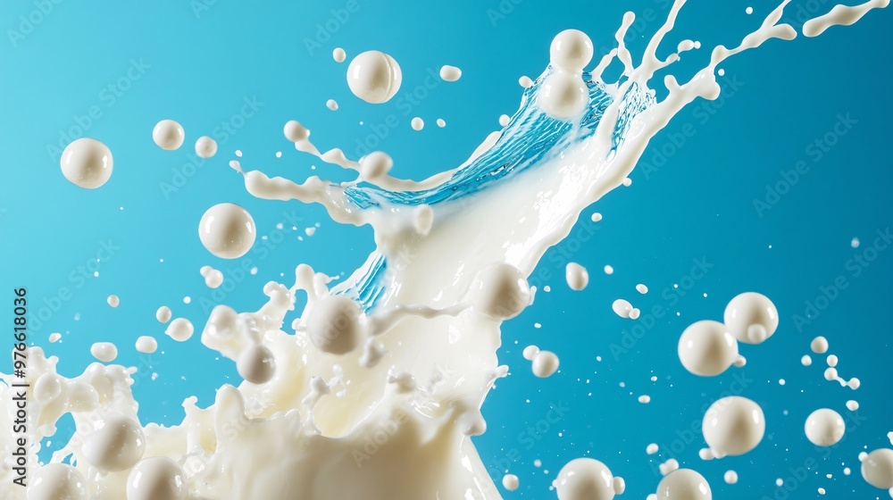 77. Visual representation of bone-strengthening milk tablets in a ...