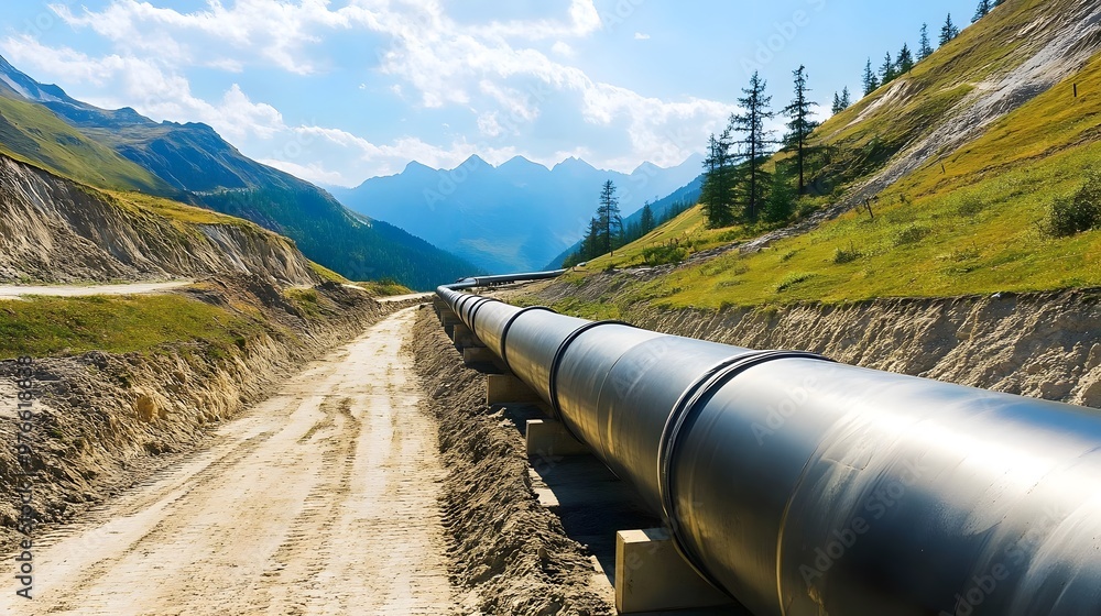 A close up of two pipes with a red glow around them. The pipes are made ...