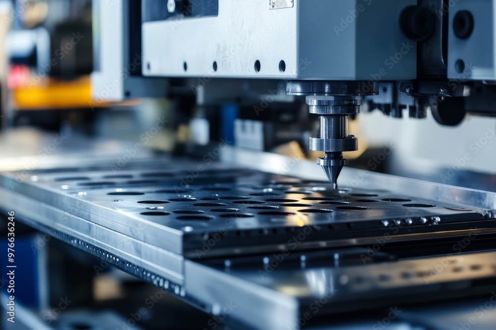 Industrial Punching Machine in Action - Precision Manufacturing ...