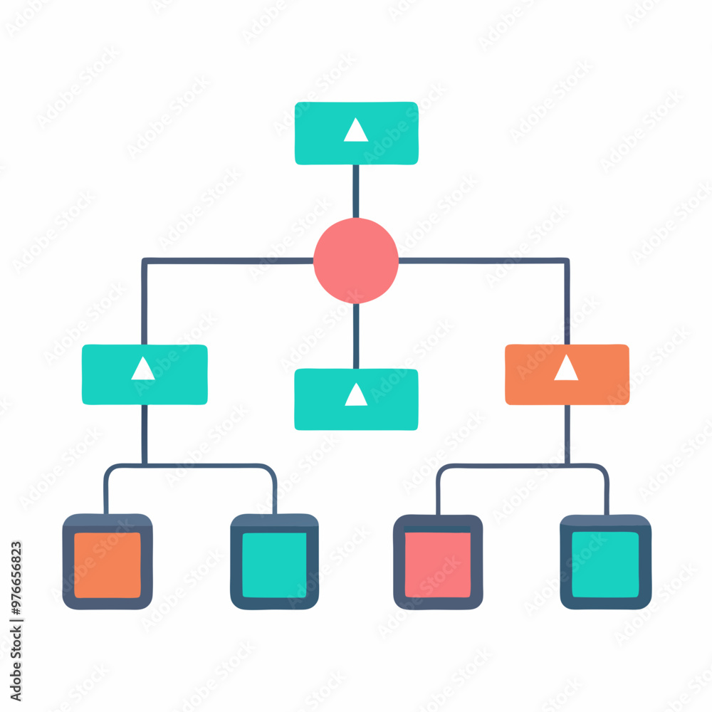minimalist workflow flowchart vector, flowchart vectors, set of icons for web Stock Vector ...