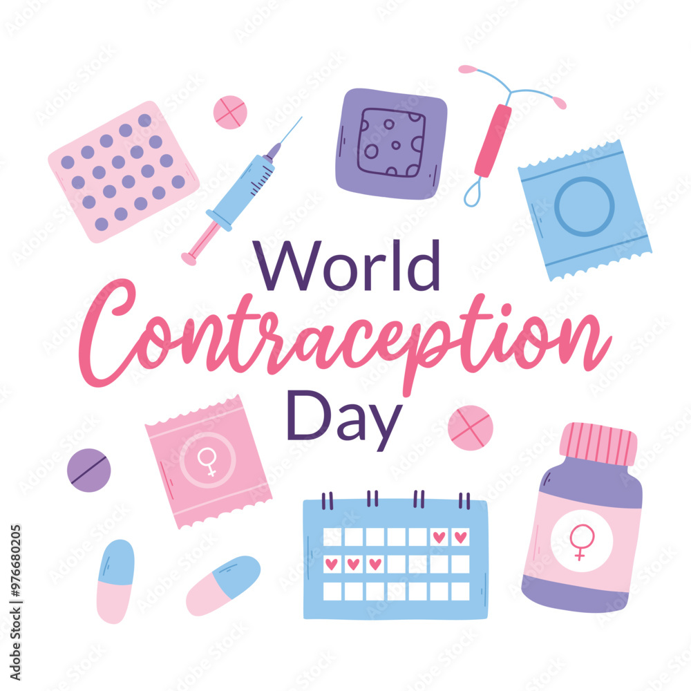 World Contraception Day 26 September. The concept of awareness of ...
