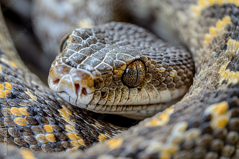 Ecdysis captures a detailed view of a snake molting, unveiling the ...