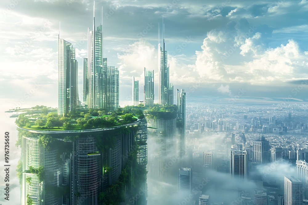 Futuristic urban growth with high-rise buildings in Saudi Arabia ...