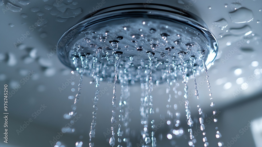 Water dripping from a ceiling light fixture, highlighting the dangers ...