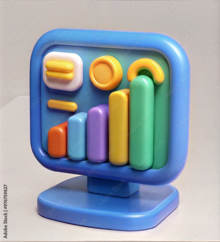 Stock 3D Render Icons Isolated on Transparent Background | High-Quality ...