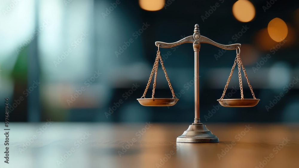 A balance with human rights symbols on one side and fairness on the ...