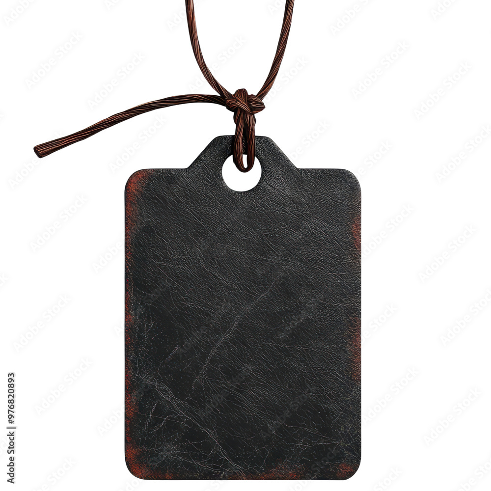 Blank vintage black metal price tag with distressed edges clipart on ...