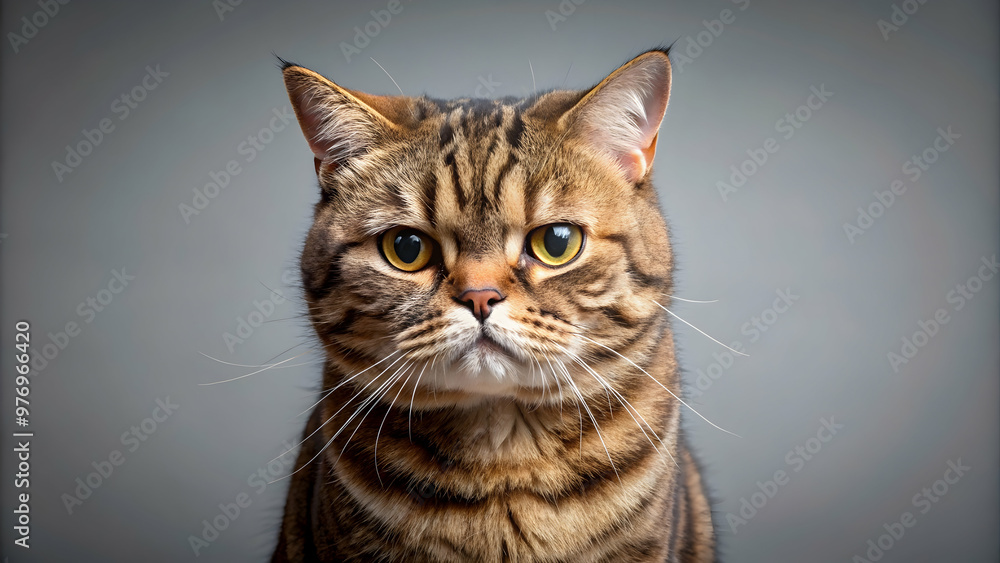 Sad cat with downcast eyes and droopy whiskers , cat, feline, sad, pet ...