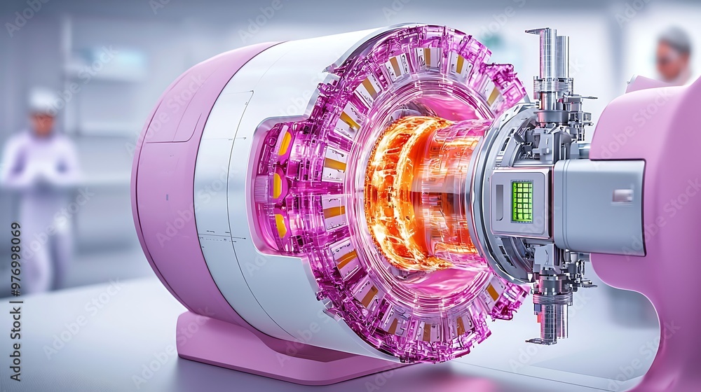 Cutting-Edge Technology - Detailed Cutaway of ITER Fusion Reactor Revealing Plasma Containment ...