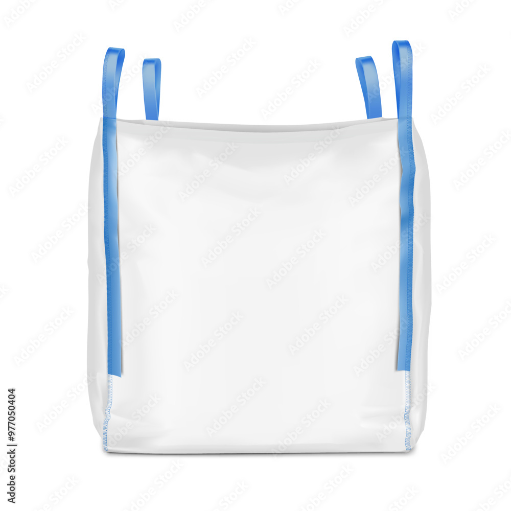Flexible intermediate bulk container big bag mockup. High realistic. Vector illustration ...