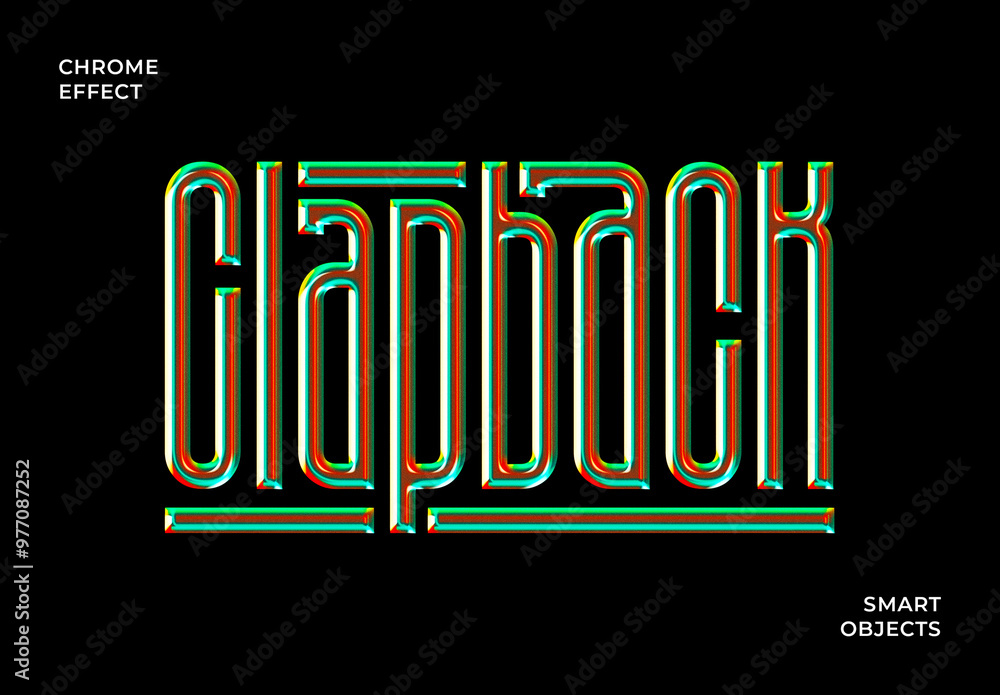 Chromatic Logo Effect Mockup Stock Template | Adobe Stock