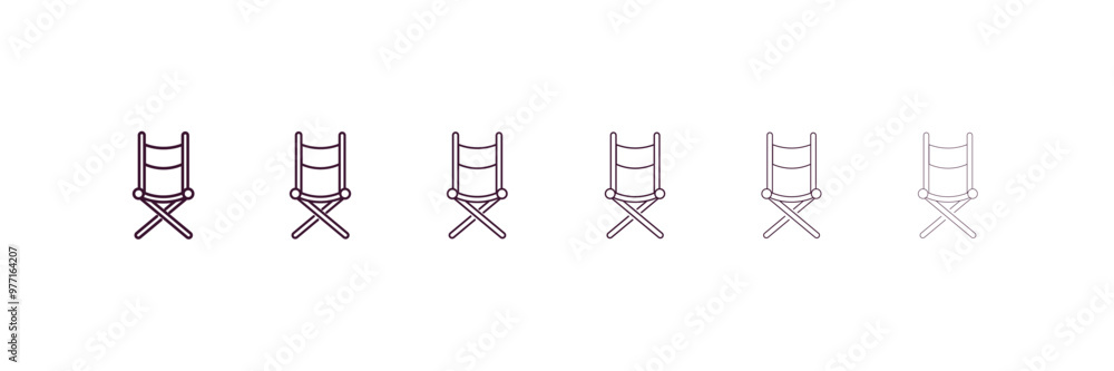 film director outline icon. Linear vector from cinema concept. 6 ...