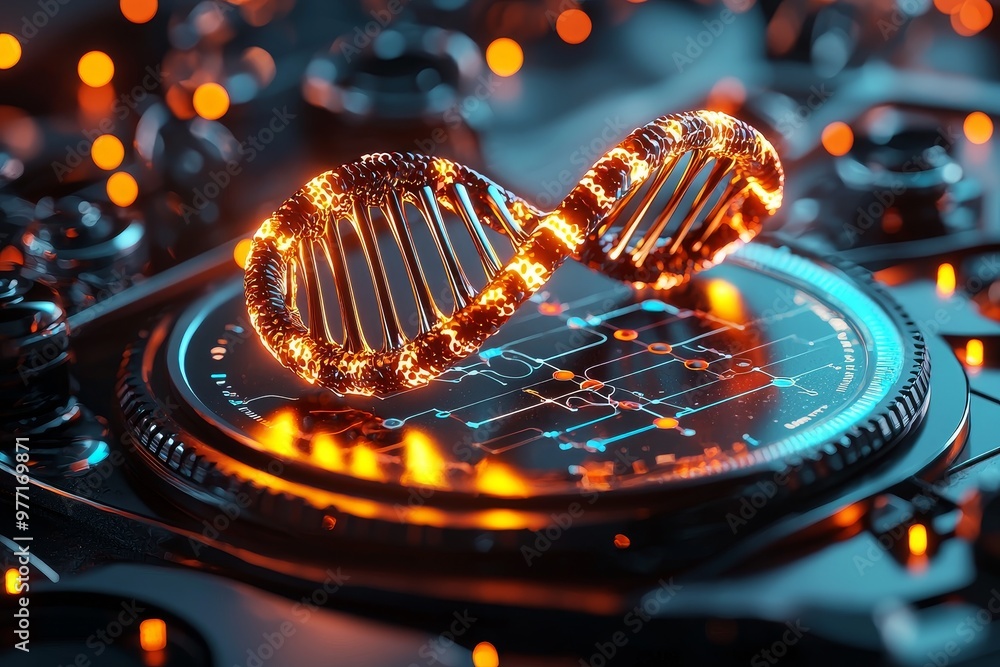 Visualization of the process of genetic inheritance, realistic, Punnett ...