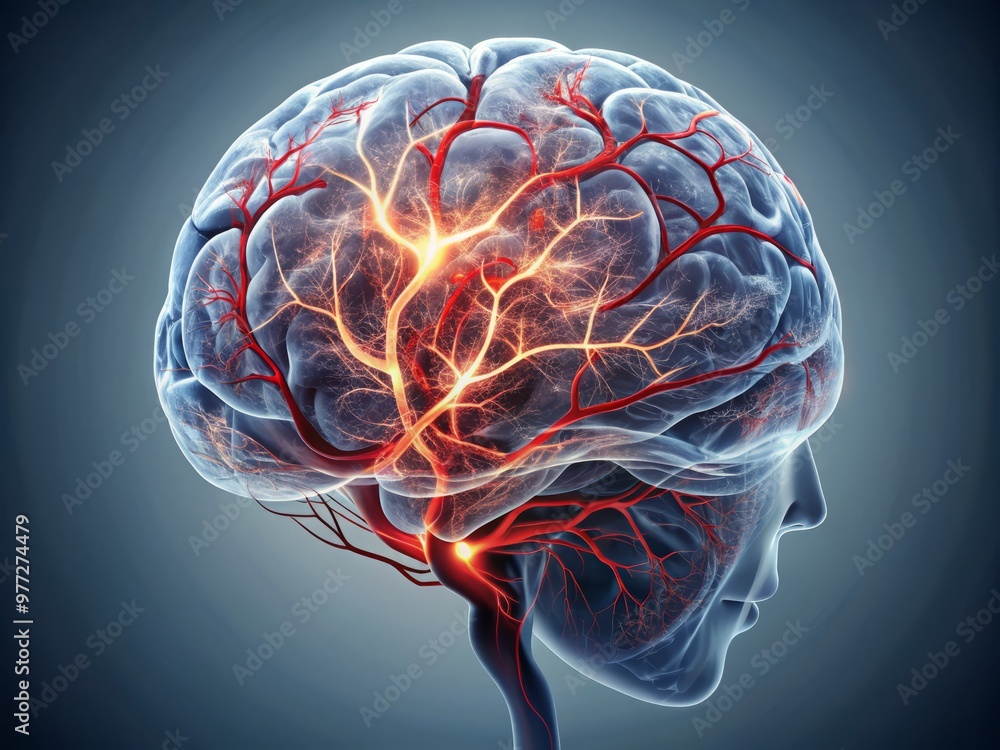 SWI brain imaging illustrating veins and arteries with dark signal ...