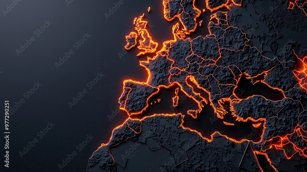 Cyber threat heatmap dashboard, with color gradients indicating threat ...