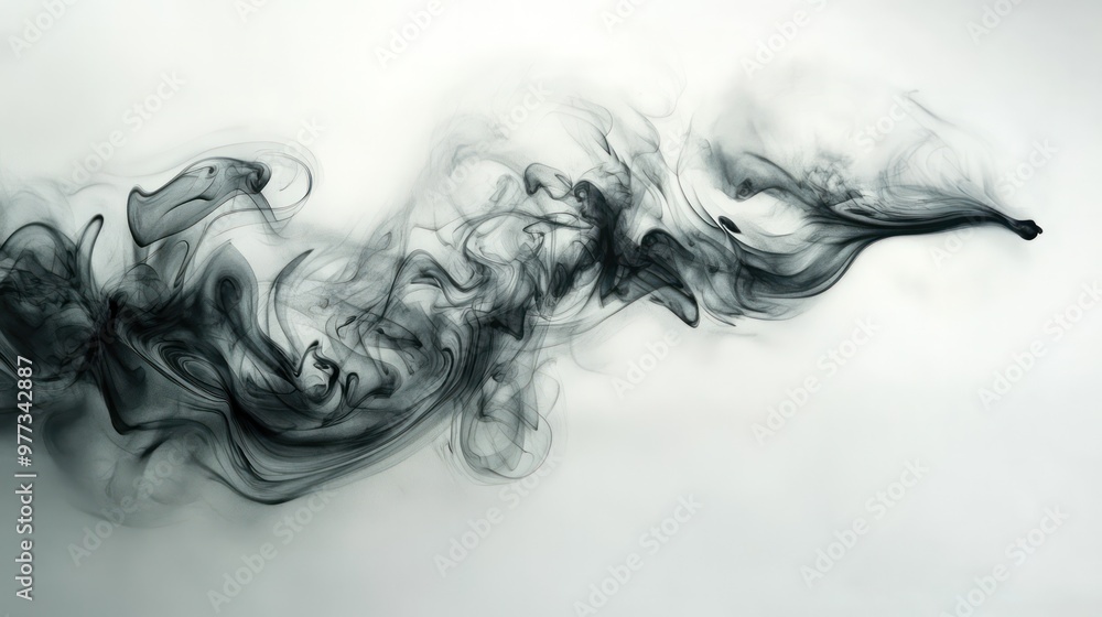 Smoke illustrated in traditional tattoo art, where flowing smoke ...