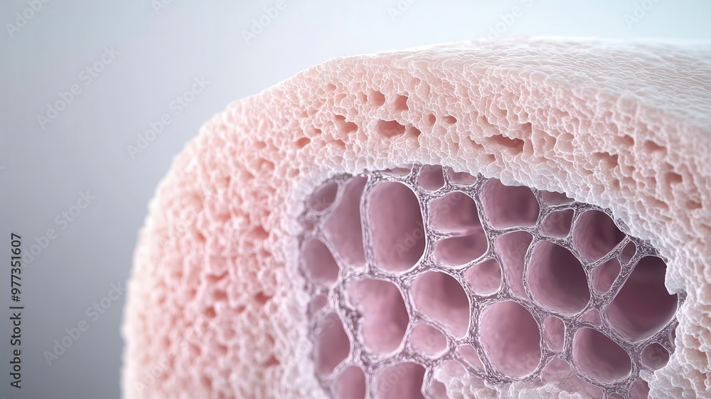 Cross-section of an epithelial cell, visible tight junctions, barrier ...
