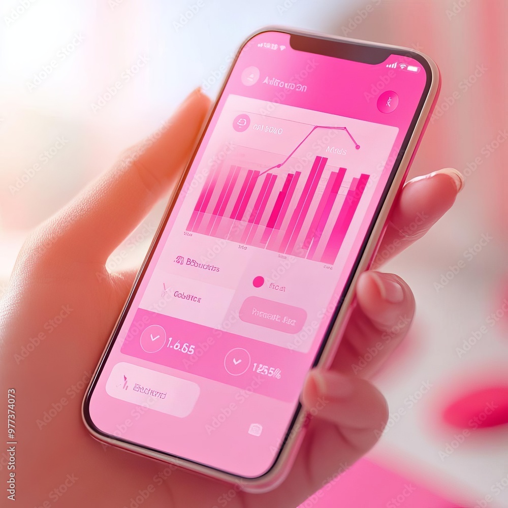 Personal finance app UI, elegant design with subtle color gradients ...