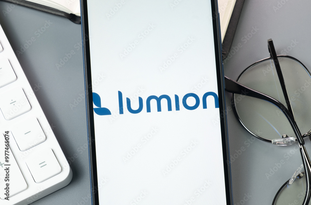 New York, USA - 30 August 2024: Lumion Logo on Phone Screen, Company ...