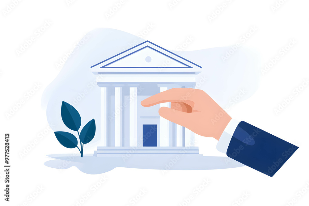 Transactions via online banking, digital banking, virtual bank concept ...
