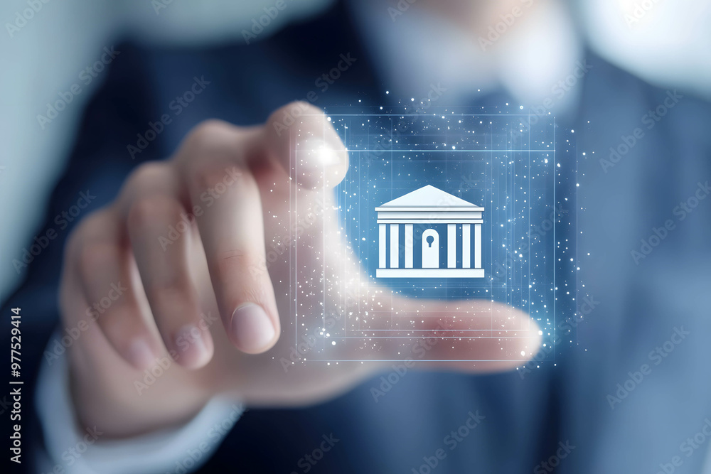 Online financial services. Financial transactions via online banking ...