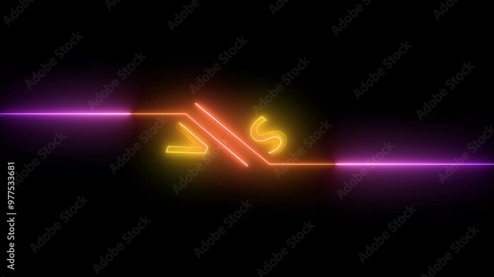 Vs versus neon red and blue versus neon battle battle animation. Versus ...