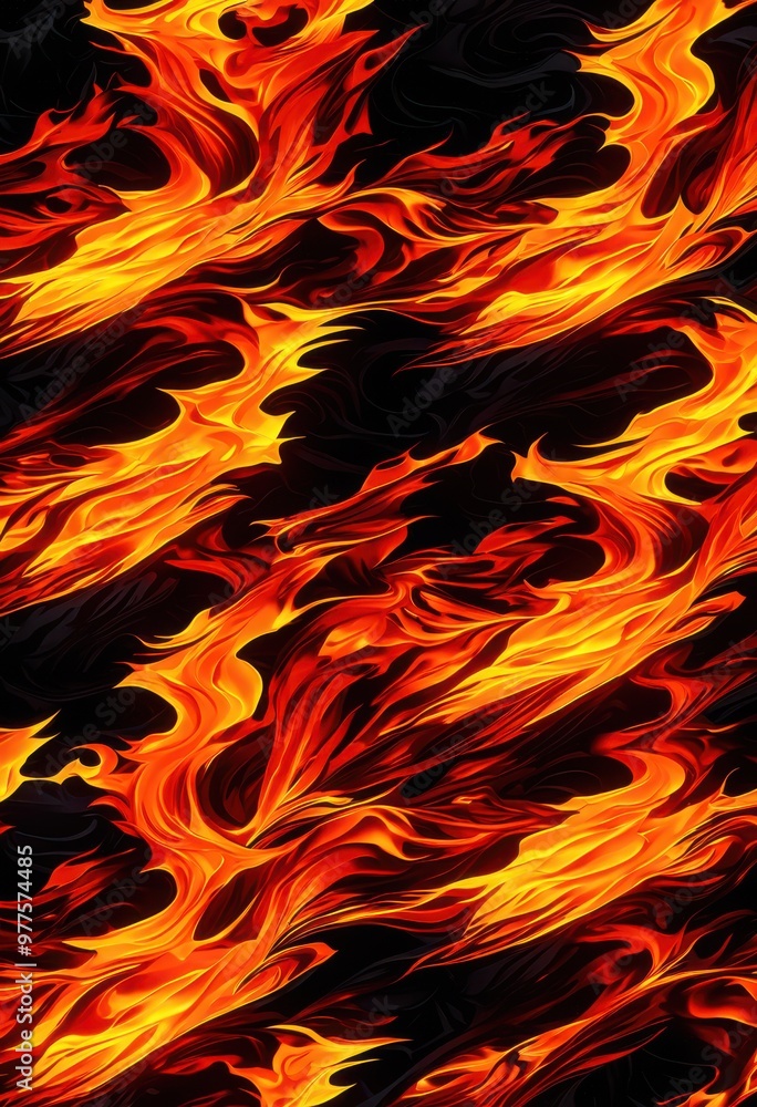 striking bold flame graphics dark background ideal eye catching ...