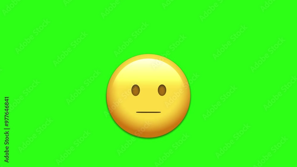 Animated Injured Face Emoji. Seamless Loopable. 4K Cartoon Emoji Face ...