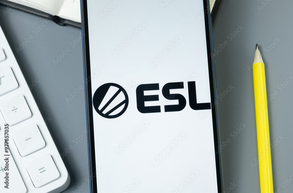 New York, USA - 30 August 2024: ESL Gaming Logo on Phone Screen ...