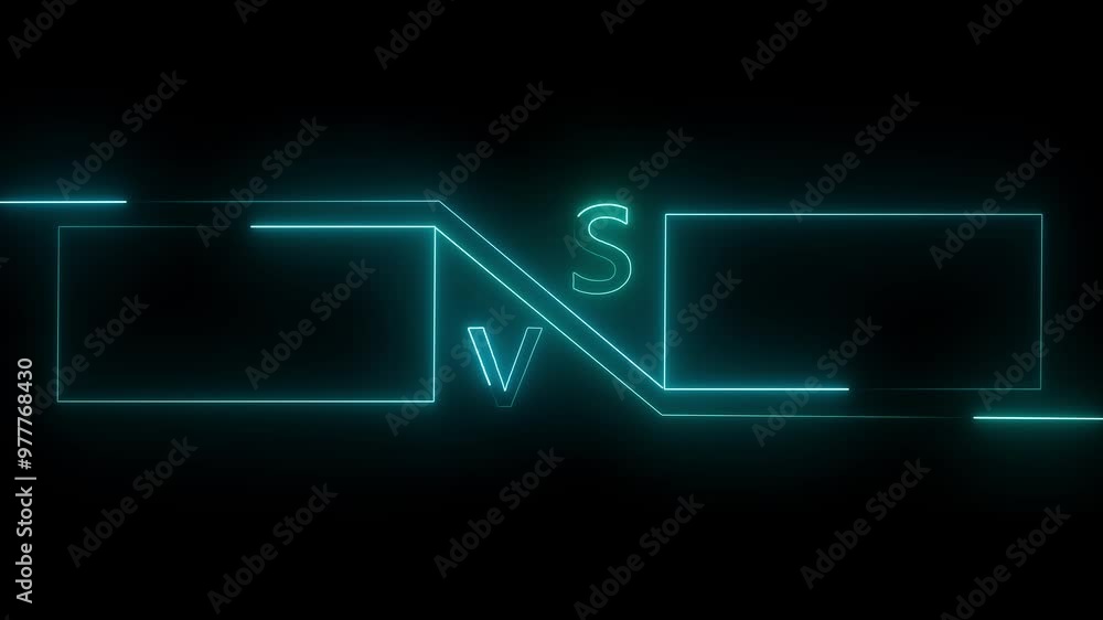 Versus Animation, Vs text Syan color fire Animation, versus match ...