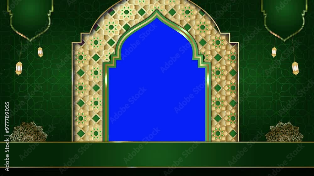 animated luxury arabic islamic background , muslim mosque , islamic ...