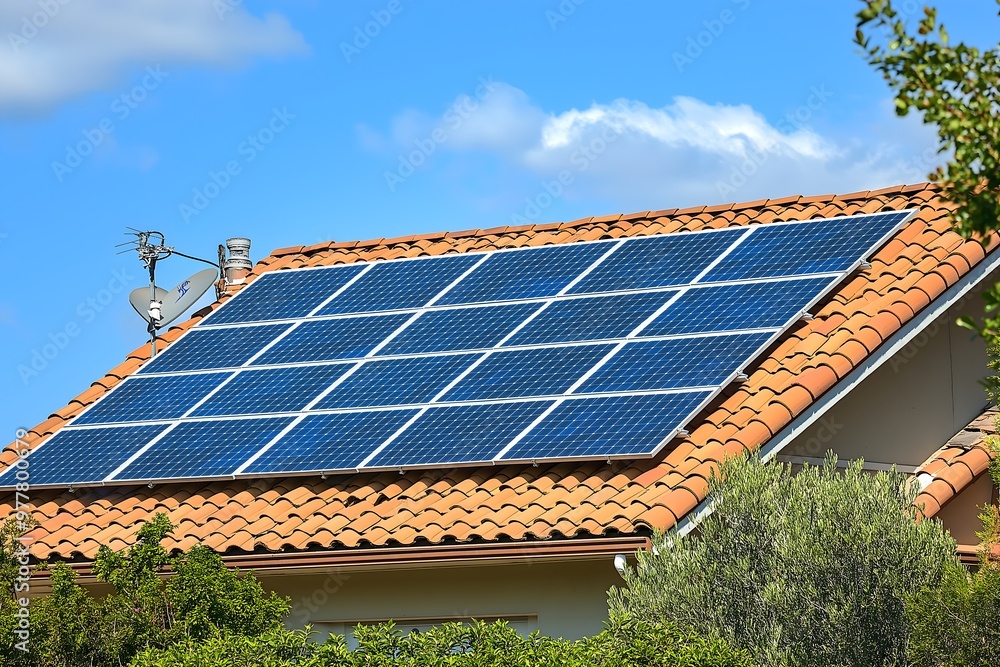 Modern Solar Panels Installed On A Los Angeles, CA, Solar Photography ...