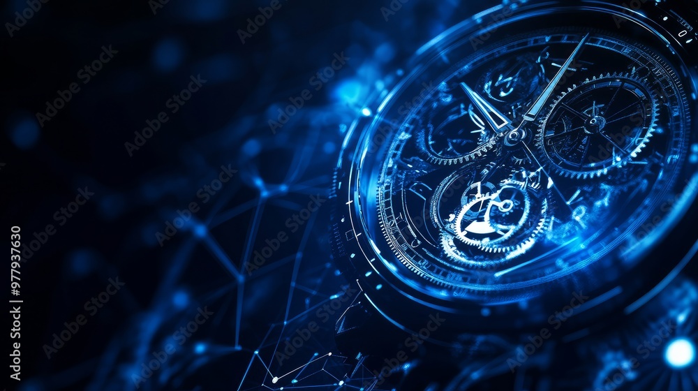 watch dial screen technology background that serves as both a time ...