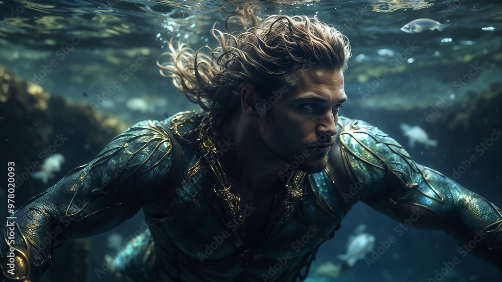 heartthrob merman - handsome merman - - diver - beautiful man diving ...