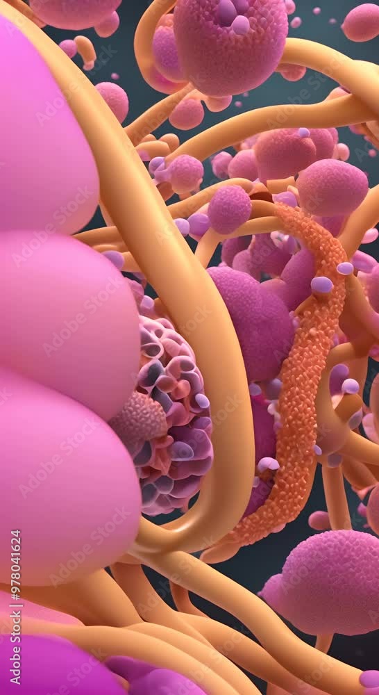 Micro bacterial Bacteria Colony Microbiome and Bacteria inside ...