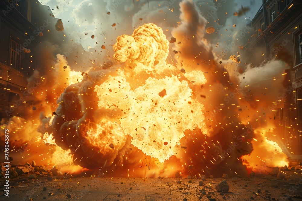 Fire explosion. Fire, war, explosion, blast, catastrophe, flame. The ...