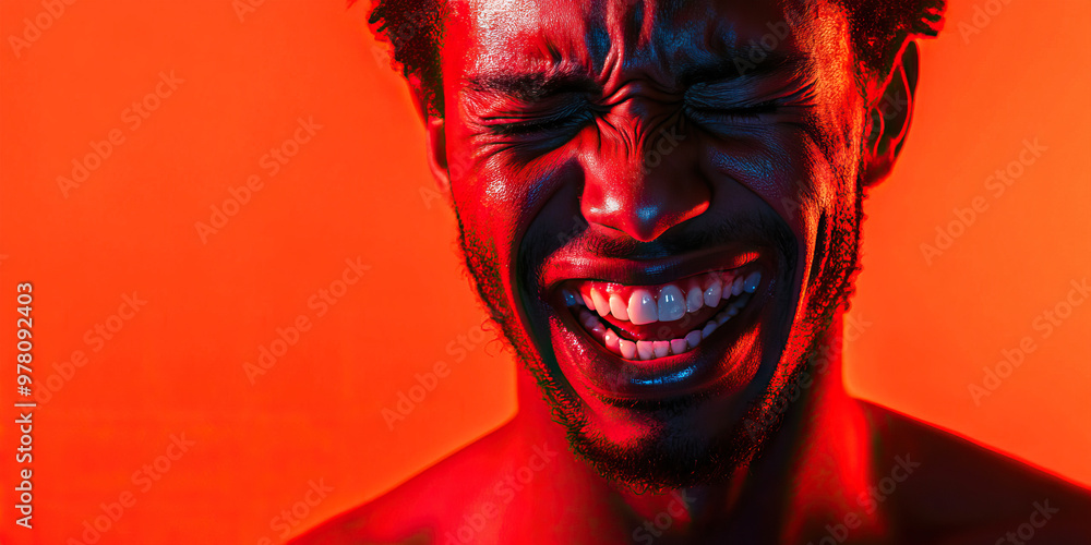 Embarrassed Blush: A man turning bright red, revealing his ...