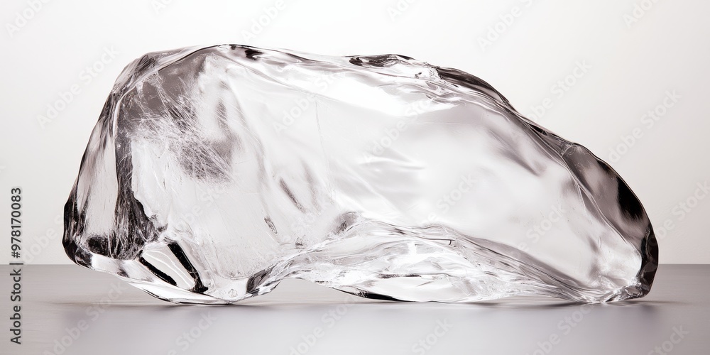 A delicate depiction of vulnerability using fragile materials like ...
