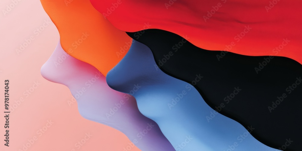 Abstract illustration of transformation featuring gradual shifts in ...