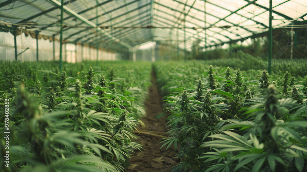 Cannabis leaves plants field growing for legal recreational for ...
