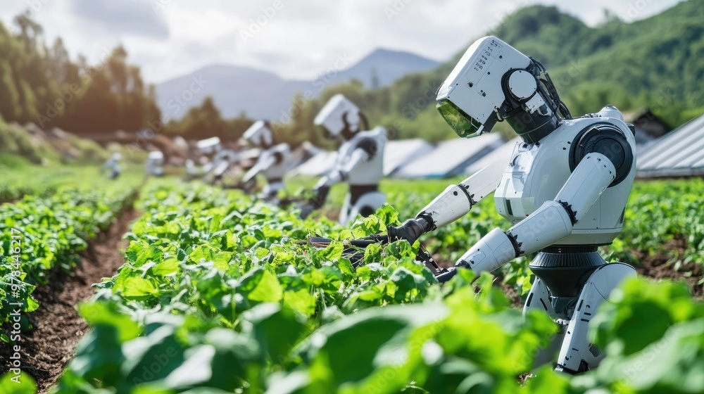 Robots Working in a Field - Automation in Farming - Future of ...