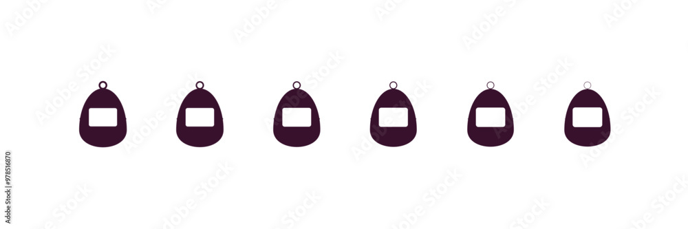 tamagotchi outline icon. Linear vector from entertainment concept. 6 different line style ...