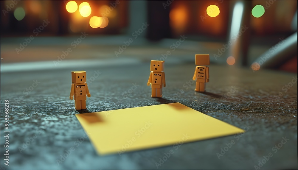 whimsical comic strip on a Post-it note unveiling a brief yet engaging ...